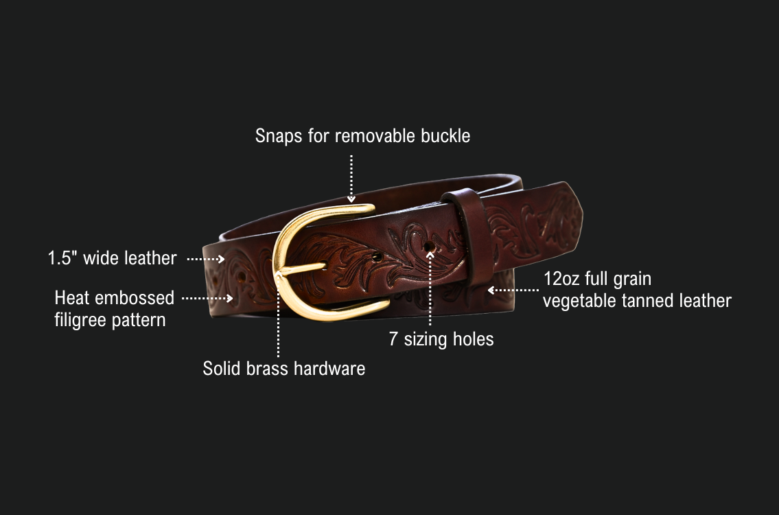 Filigree Belt | American Bench Craft