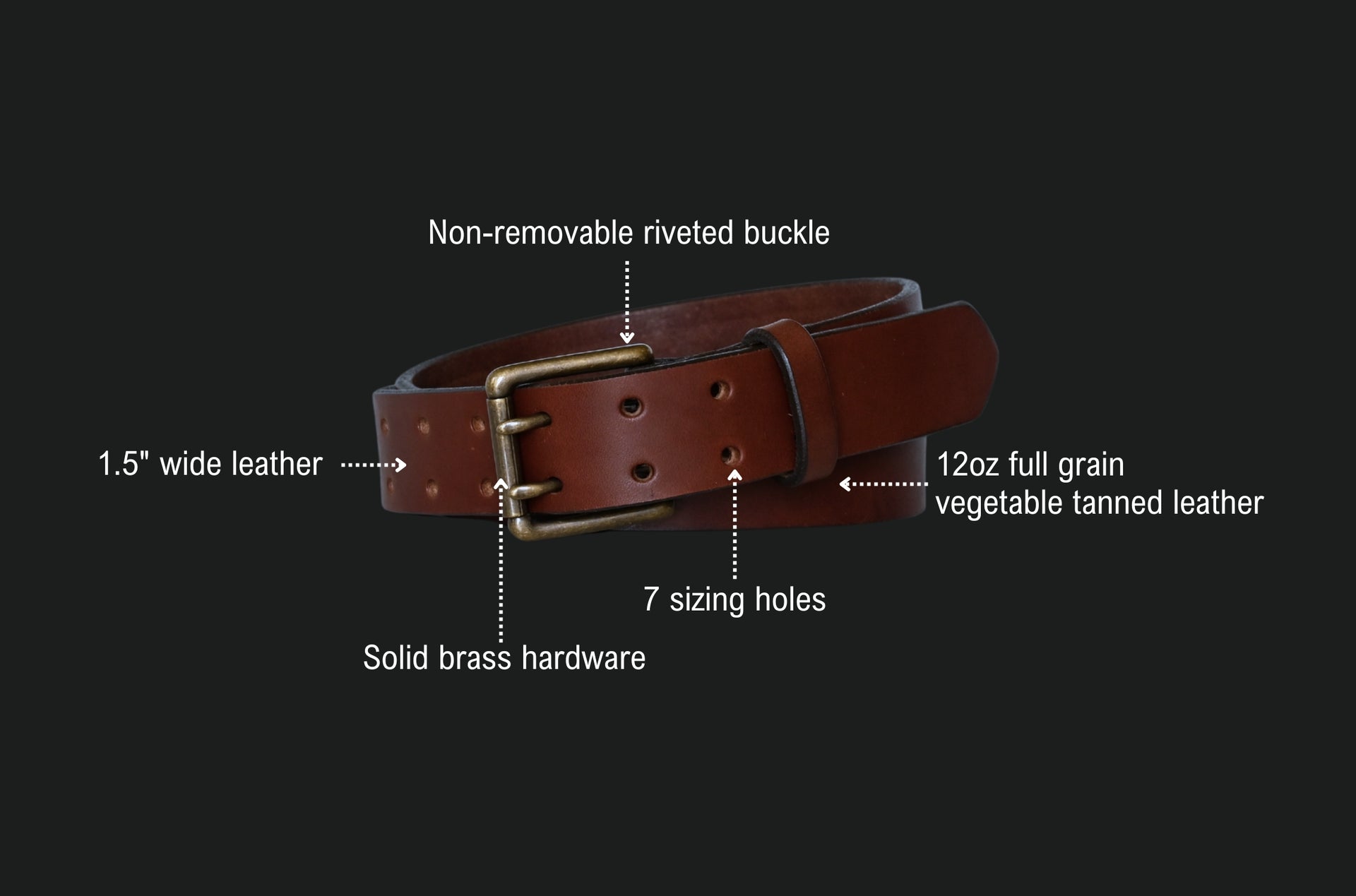 Double Prong Belt | American Bench Craft